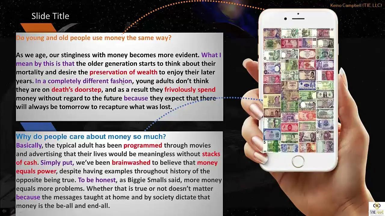 1 Part 3 Money Sample Answer