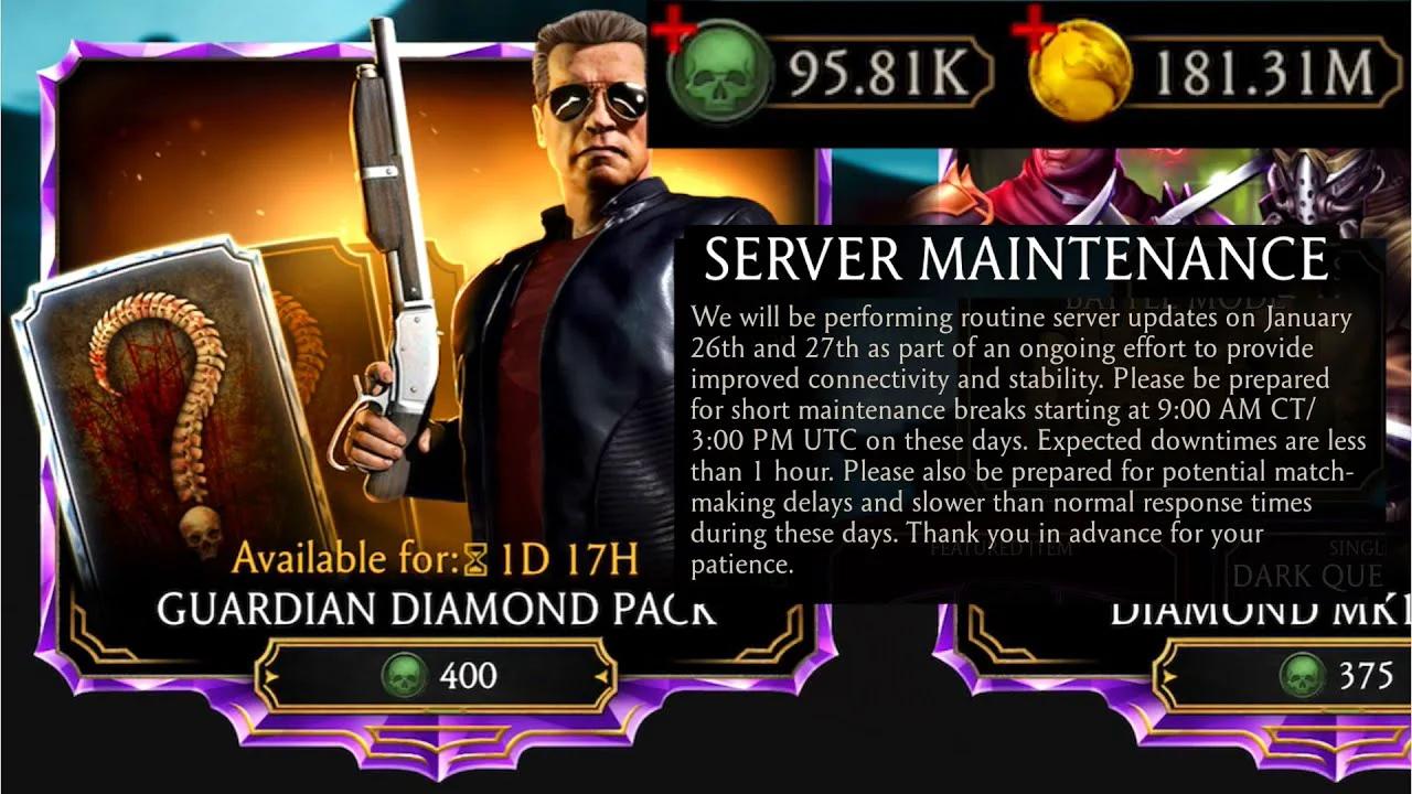 MK Mobile Server Maintenance and Guardian Diamond vs Elite Netherrealm ...