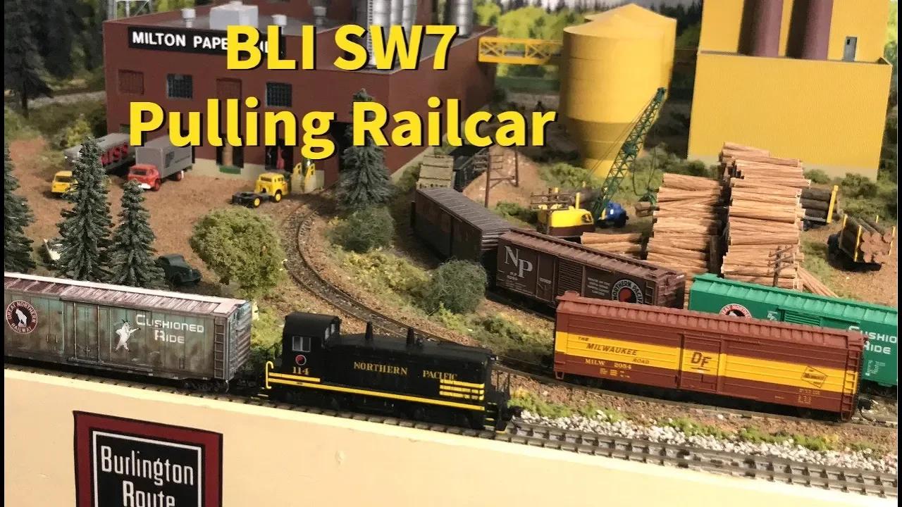 Model Railroad N Scale Layouts SW7 Test Run N Scale with Sound!