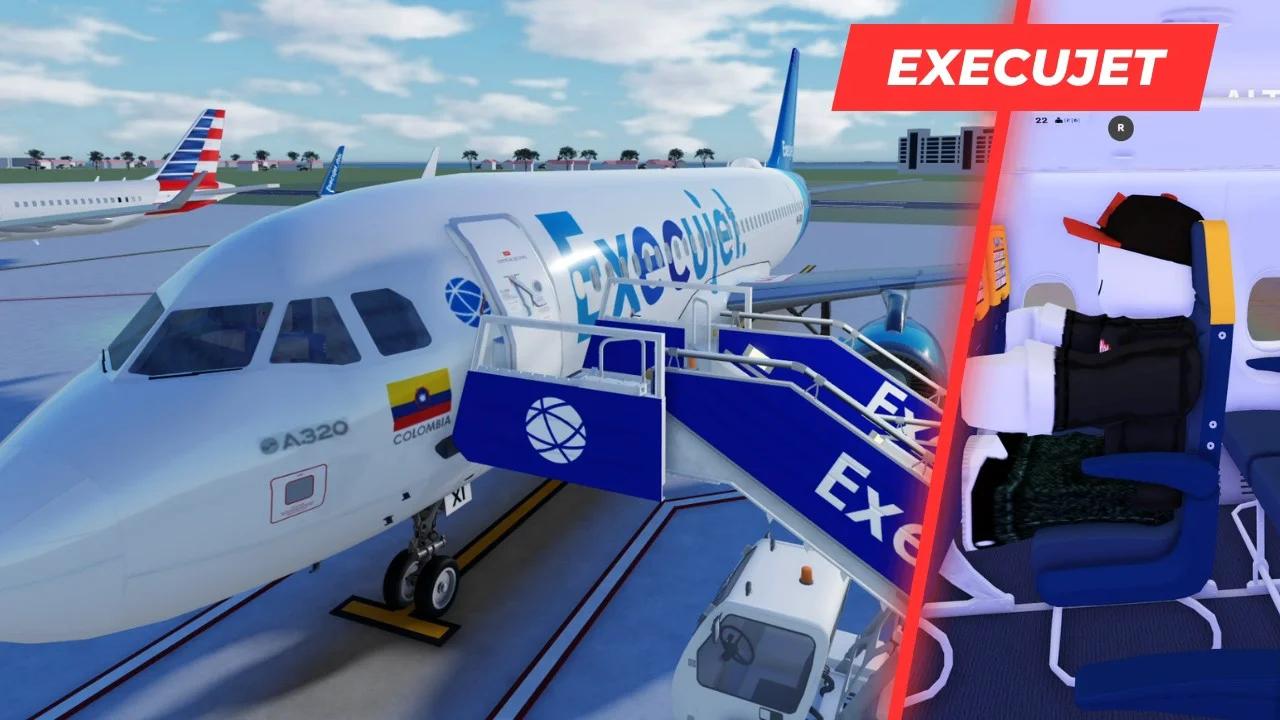 ROBLOX Airline Flight Review | Execujet Holdings | A320 | Premier Class