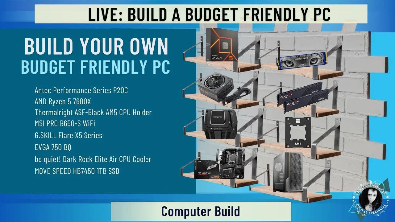 LIVE: ⚡🔧 Build a Budget Friendly Long Lasting Computer! 🔧⚡