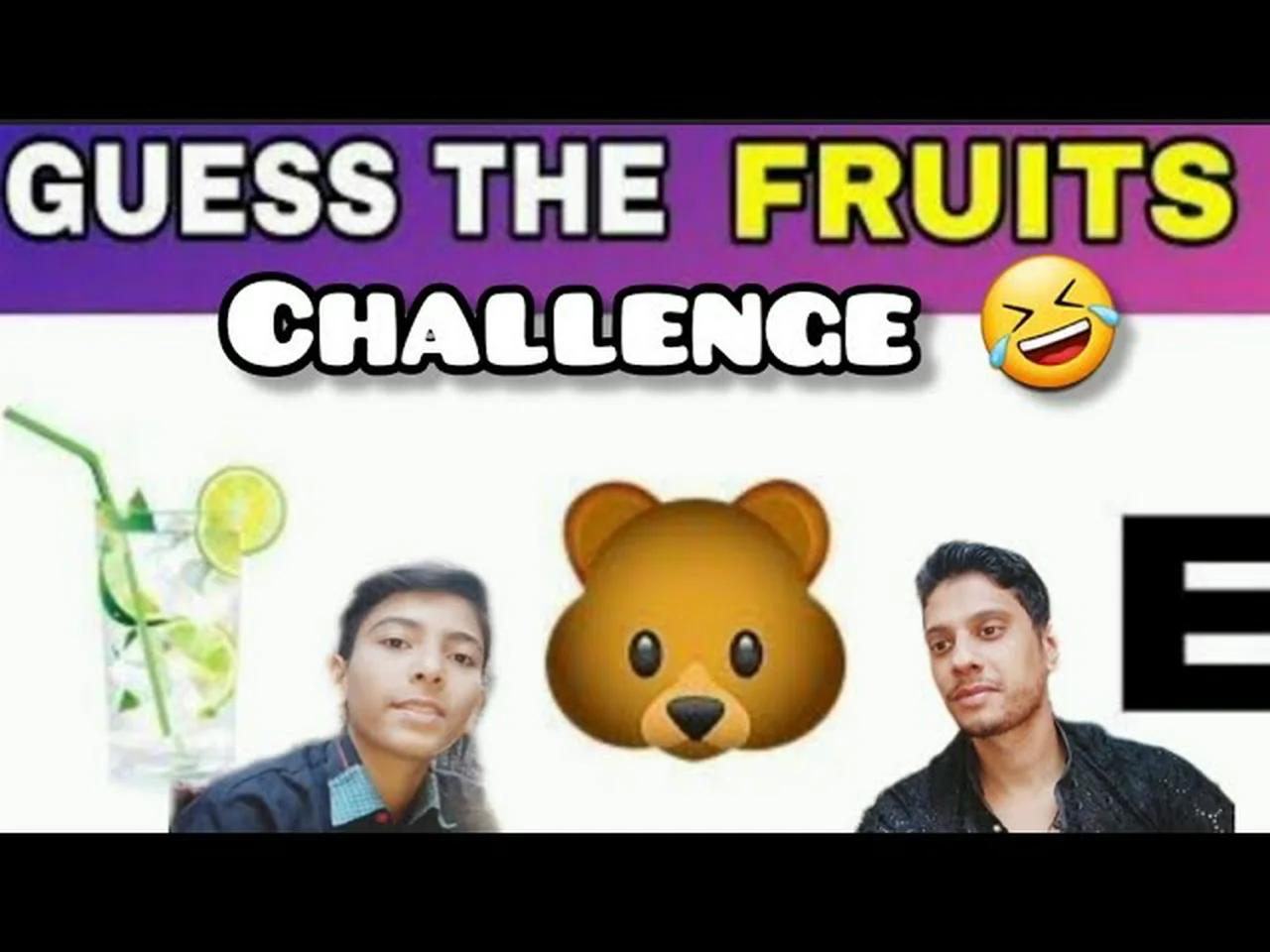 GUESS THE FRUIT CHALLENGE 🍉🍌🍇 ] [ must watch 😂