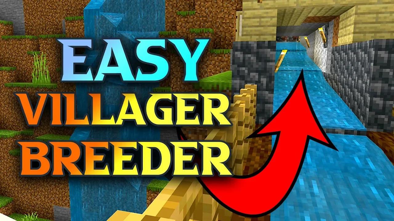 SIMPLE How To Make A Villager Breeder In Minecraft Tutorial For Beginners
