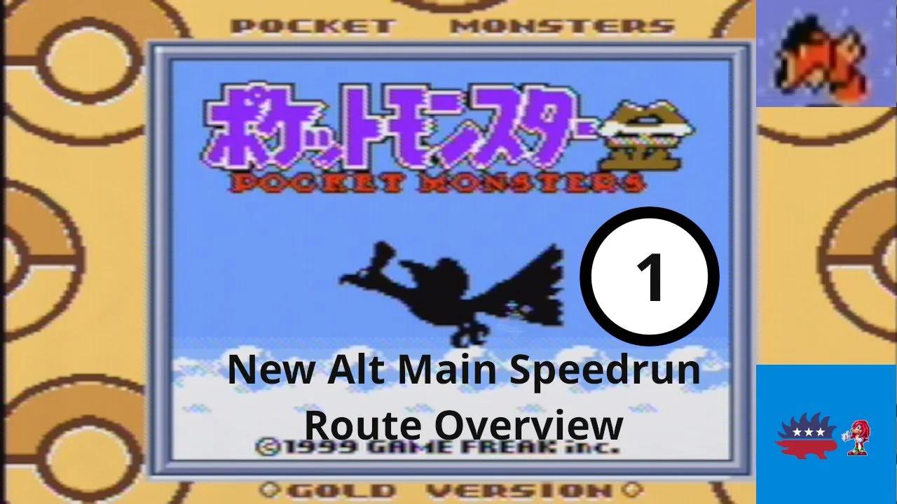 Pokemon Gold -- Alt Main Red Gyarados Speedrun Route Part 1