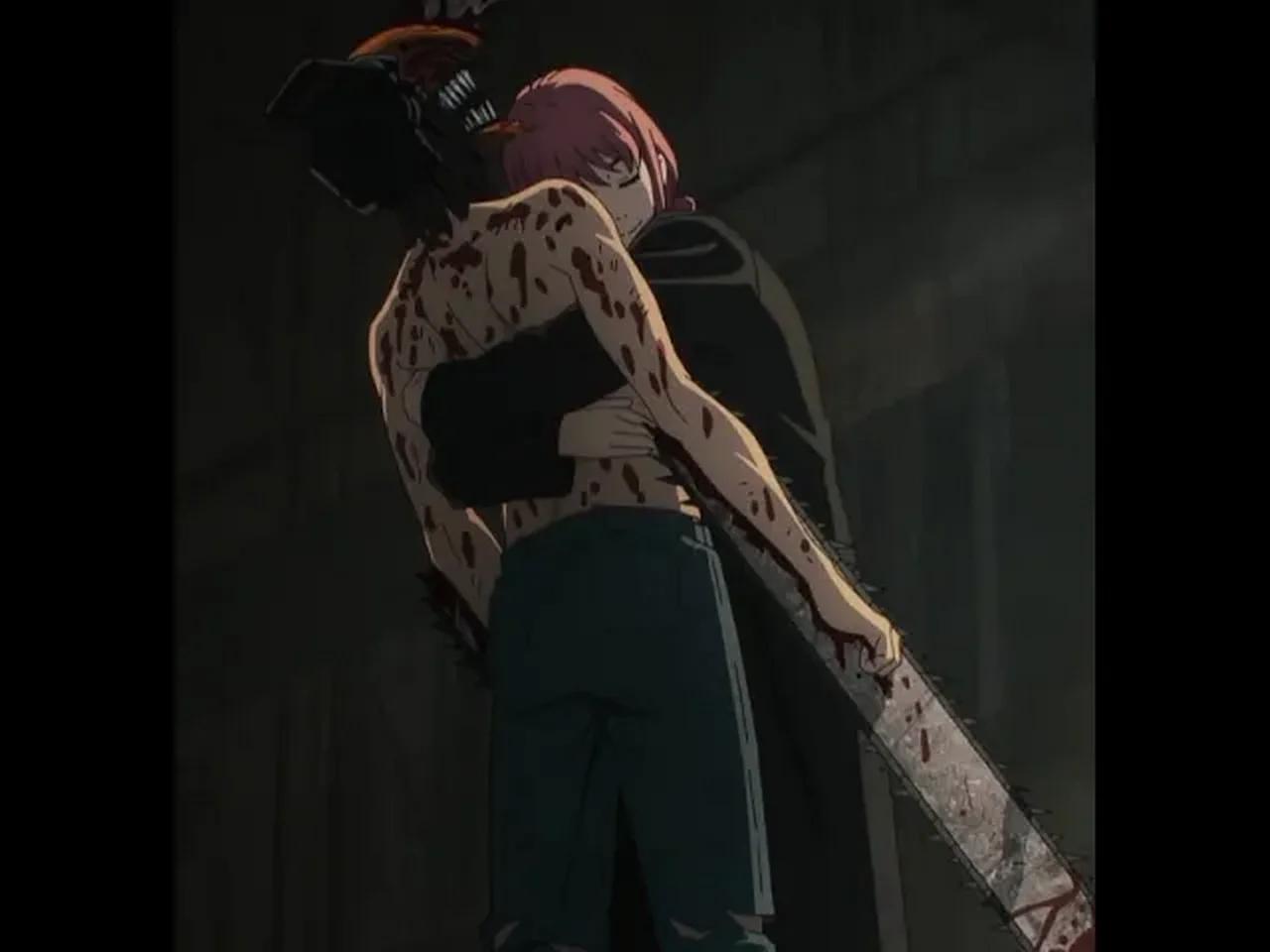 Makima Meets Denji First Time and Hug him | Chainsaw man Ep 1