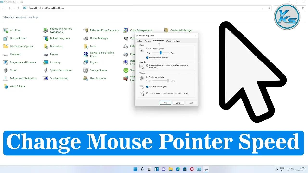 How To Change Mouse Pointer Speed in Windows 11, Windows 11 Me Mouse Pointer Speed Kaise Change Kare
