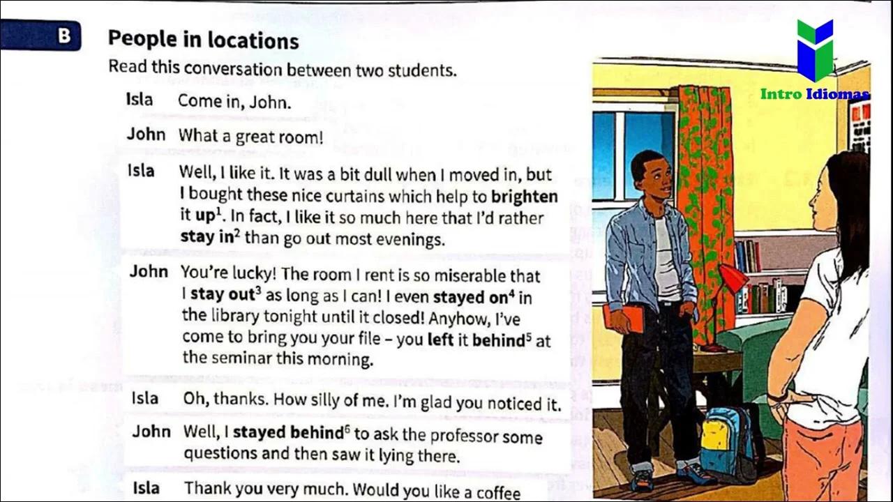 UNIT 024 - PHRASAL VERBS about LOCATION