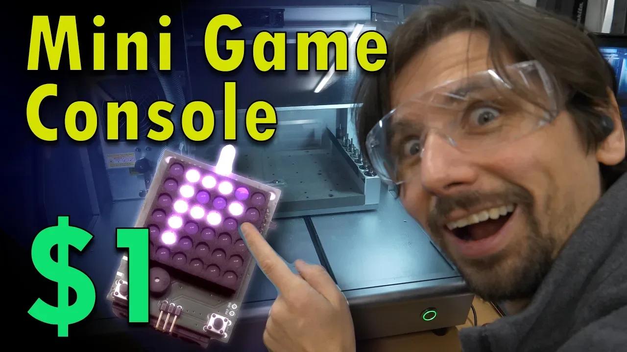 I made a 1$ game console using a desktop CNC
