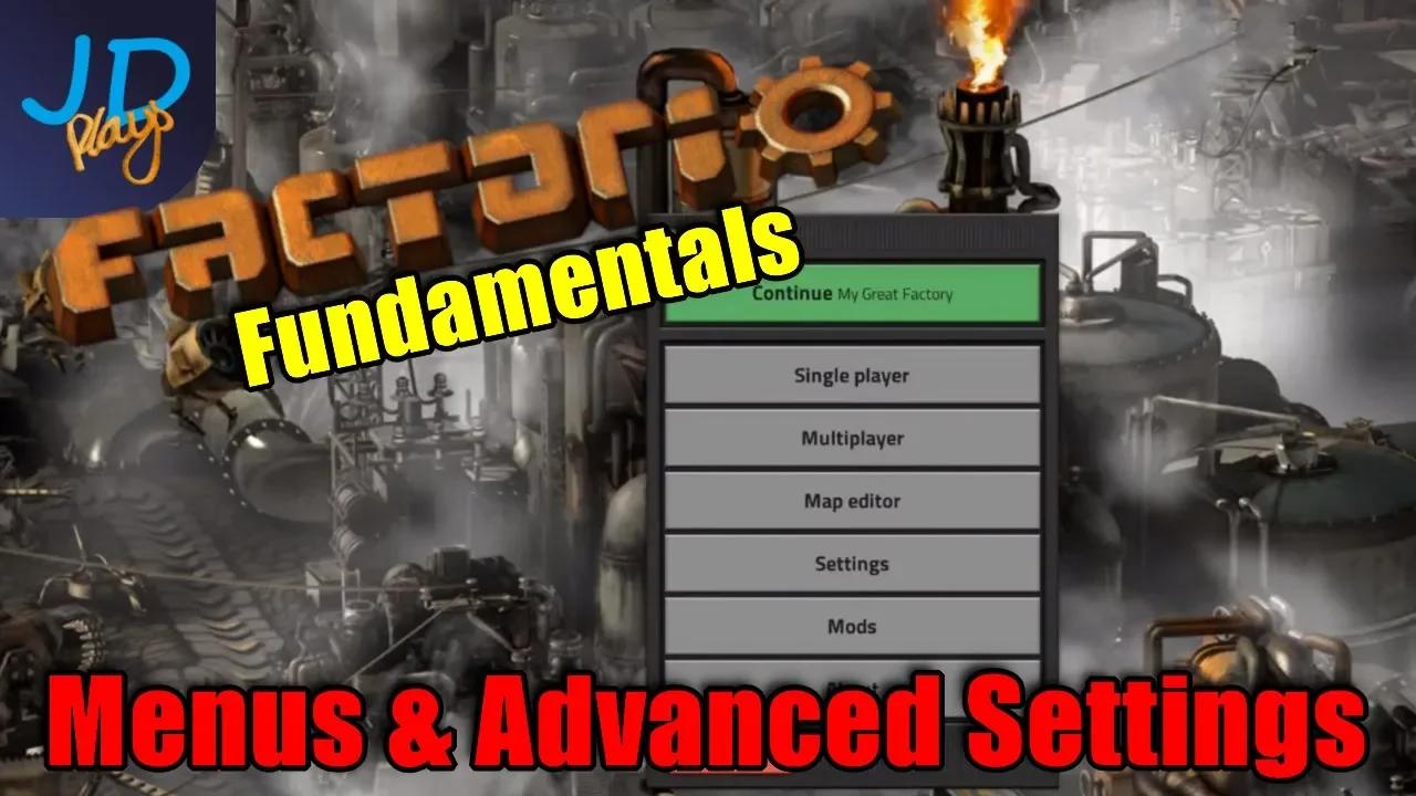 Factorio Menus & (Hidden) Settings ⚙️ Introduction to Factorio ⚙️ ...