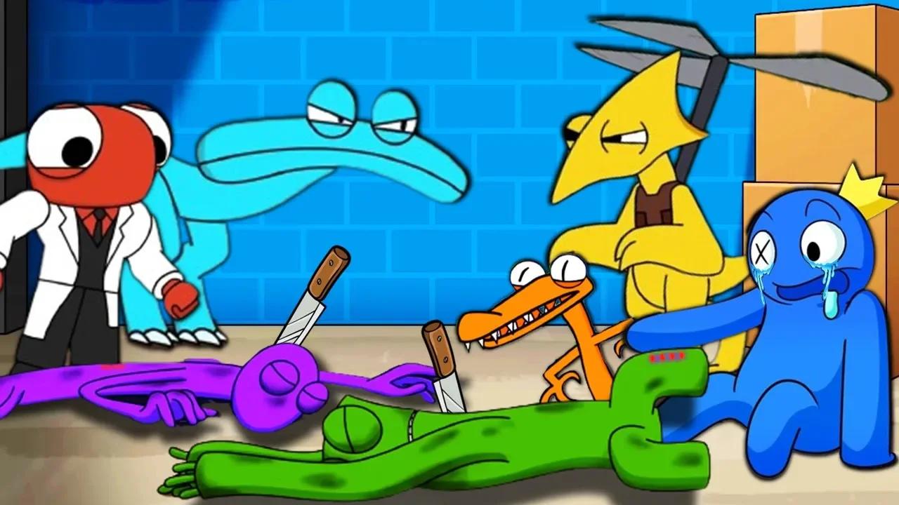 Rainbow Friends Murder Mystery! Who Killed Green and Purple?! Cartoon ...