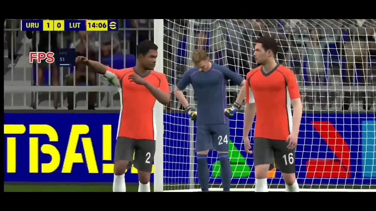 efootball 2025 MOBILE gameplay en Samsung A24 (fps)