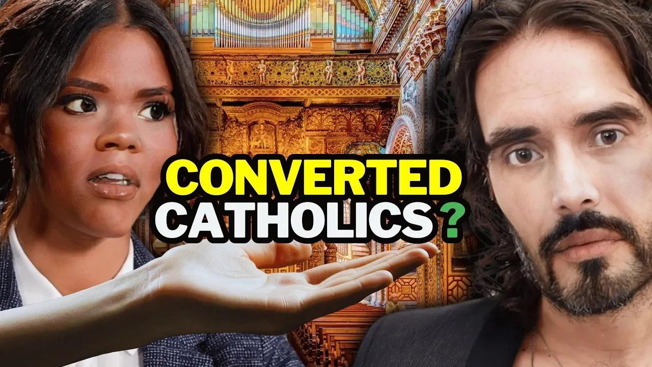 Russell Brand BAPTIZED as Candace OWENS becomes Catholic CELEBS ...