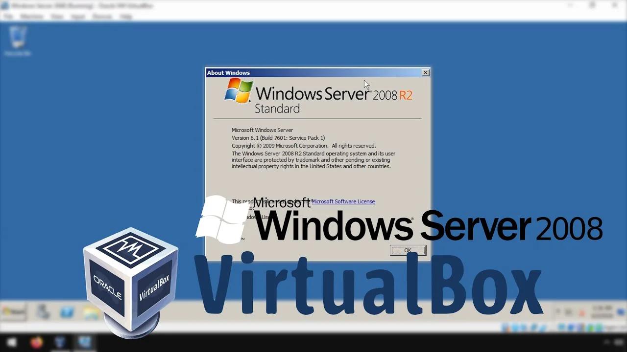 Running a Windows Server 2008 VM in Virtualbox