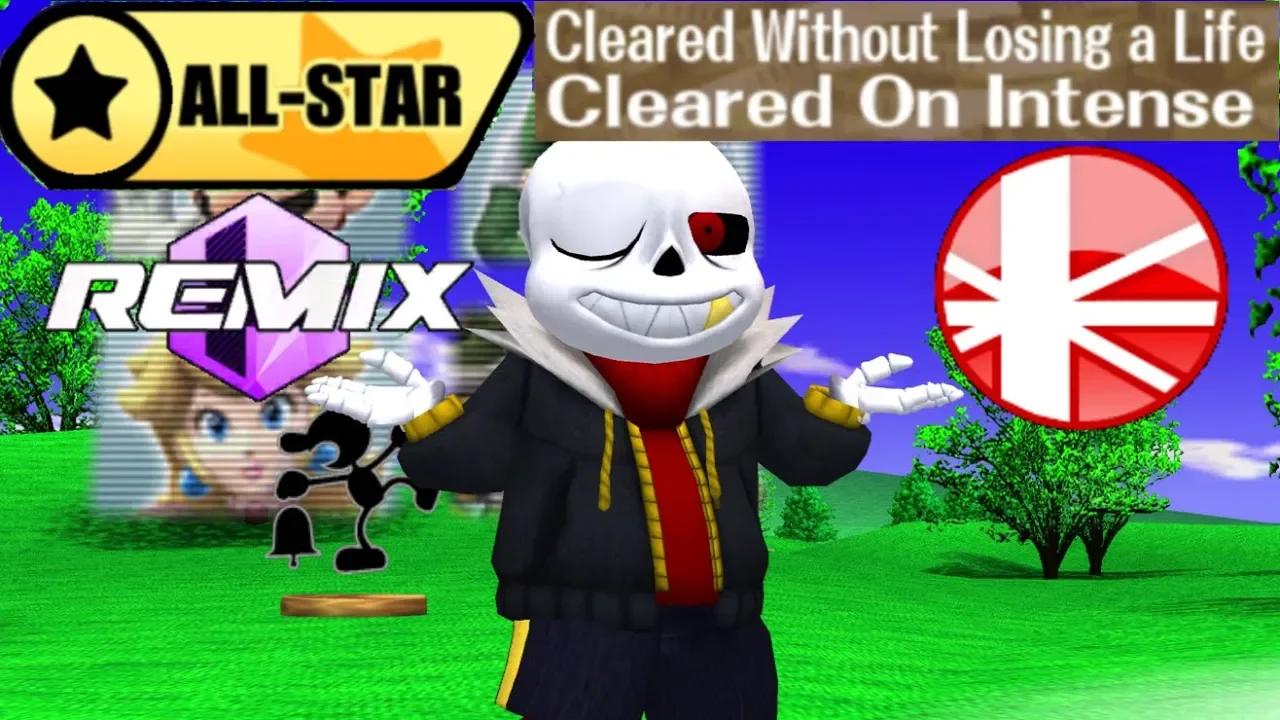 Project M Ex Remix 0.95b - All Star Mode on Intense with Sans