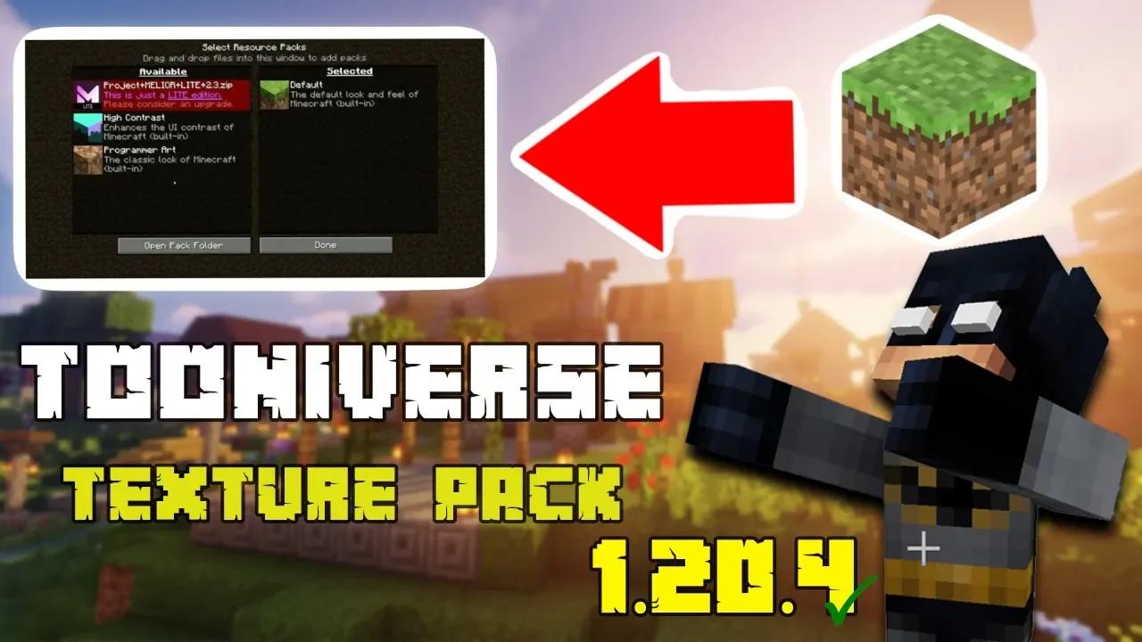 How To Download & Install Tooniverse Texture Pack for Minecraft 1.20.4
