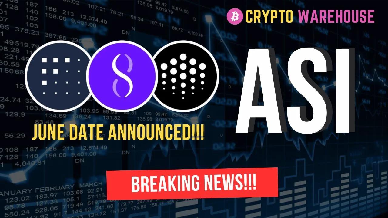 ASI Token - JUNE Launch Date Announced for FET AGIX & OCEANS Merge