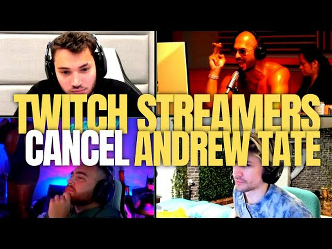 ANDREW TATE GETTING CANCELLED BY HASAN ABI & TWITCH STREAMERS