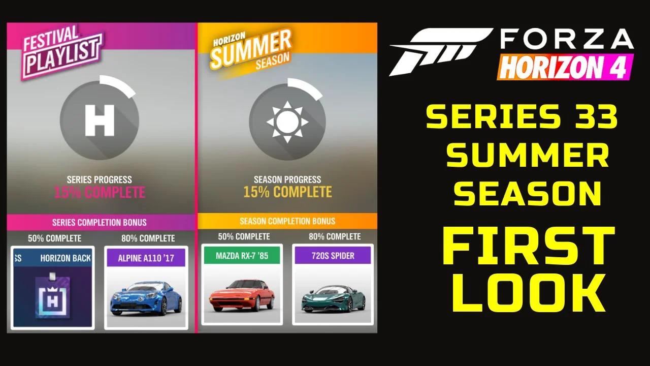Forza Horizon 4 Series 33 Summer First Look Walk Through Cars, Events ...