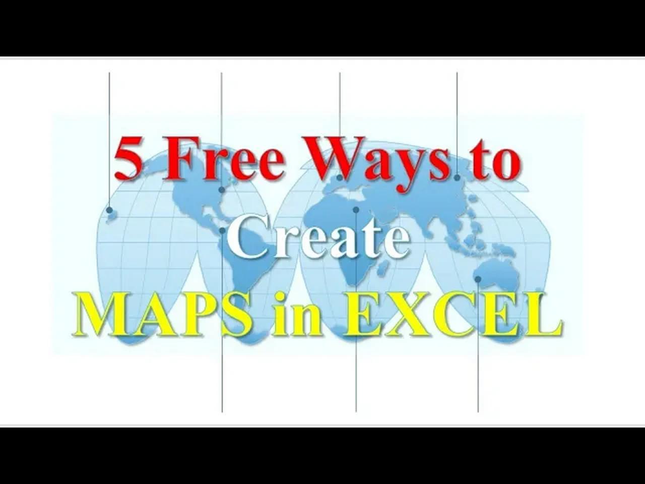 5 Ways To Create Maps In Excel For Free рџ єпёџ