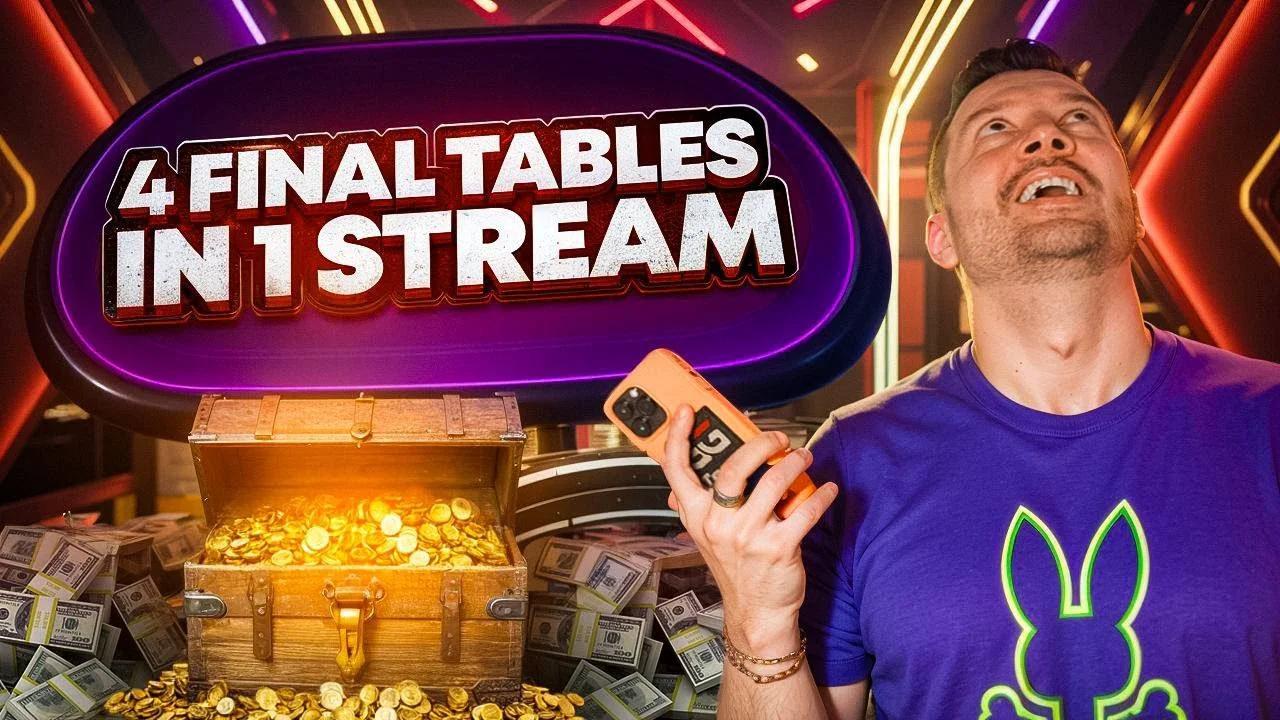 I've got 4 Final Tables in 1 Session!