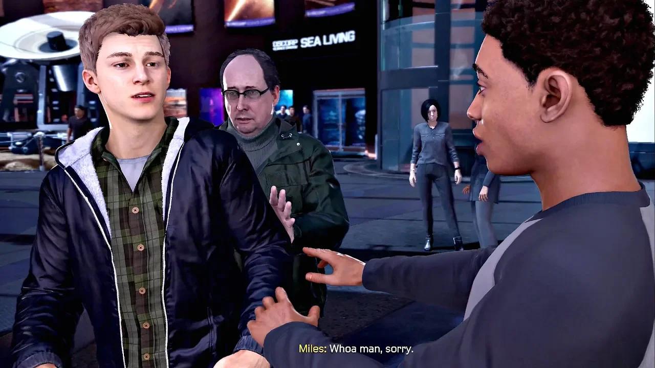 Miles Meets Peter & Dr Otto First Time Scene (4K 60FPS) Spider-Man PS5