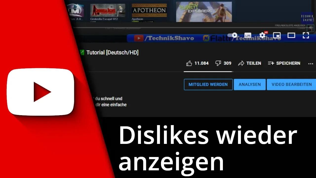 Youtube Dislikes sehen | Youtube Dislikes Extension Tutorial