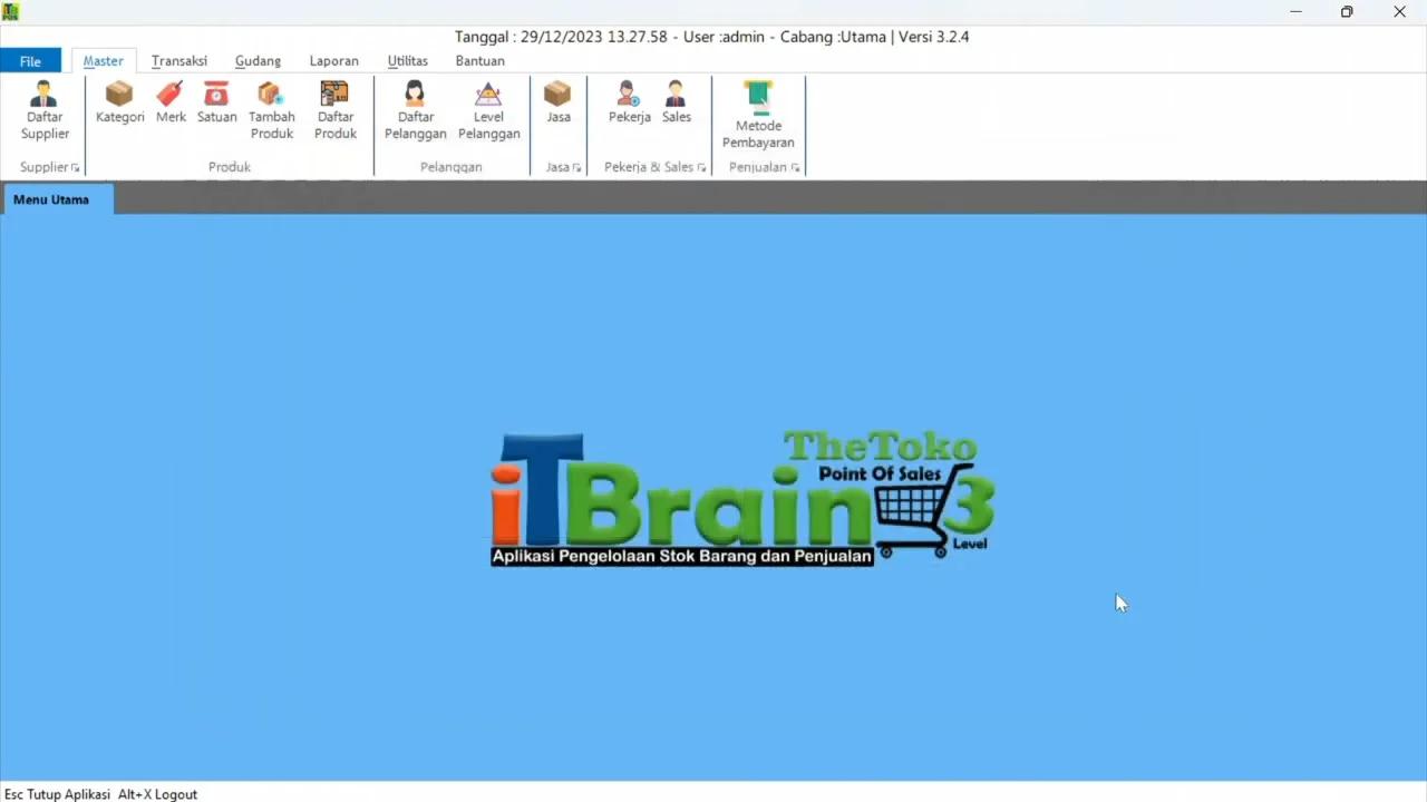 Tutorial Menggunakan Aplikasi Kasir Toko ITB POS #1 | DATA MASTER