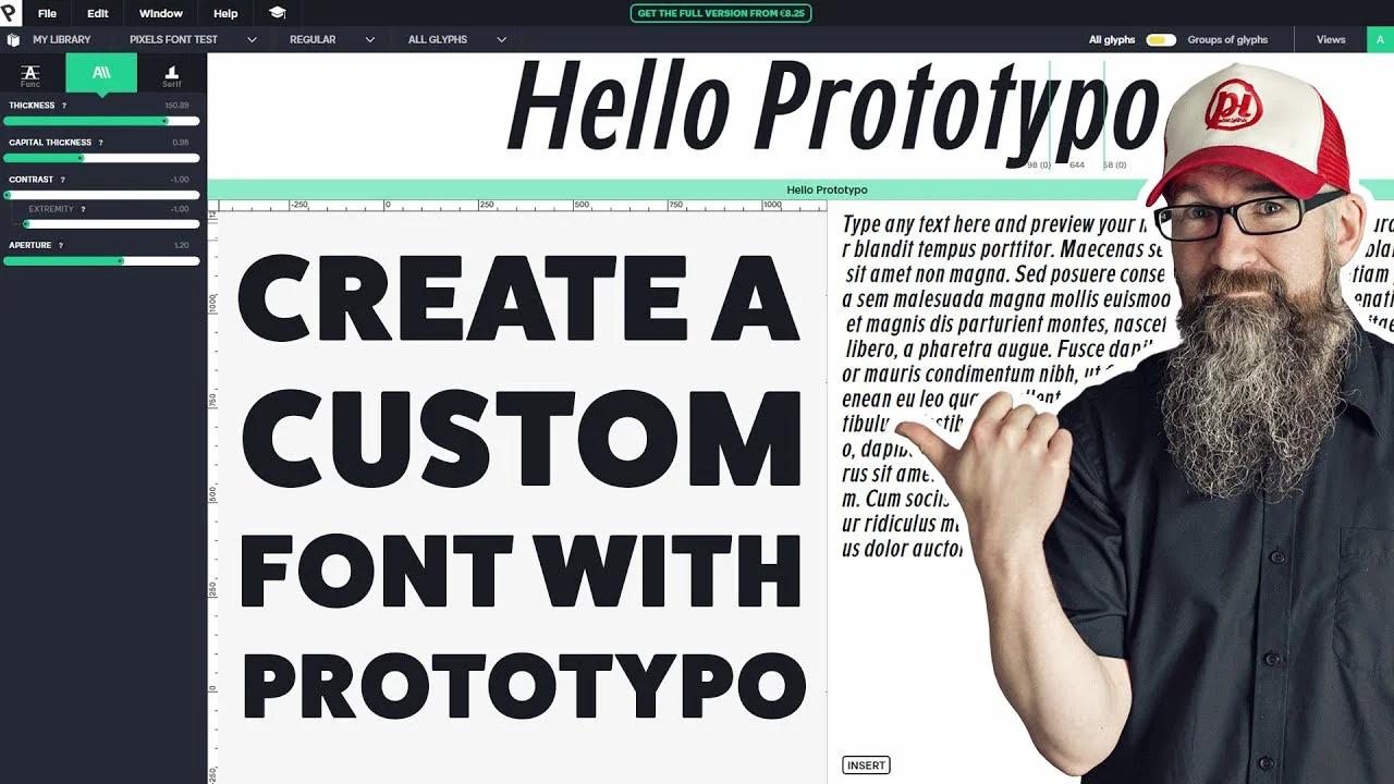 How To Create A Custom Font With Prototypo
