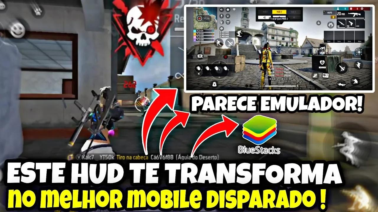 MELHOR HUD 2 DEDOS PARA FREE FIRE MOVIMENTAÇÃO RAPIDO E GELO AGACHADO ...