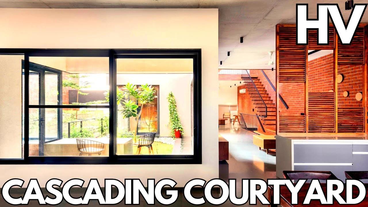 An architect’s home with a courtyard in the basement