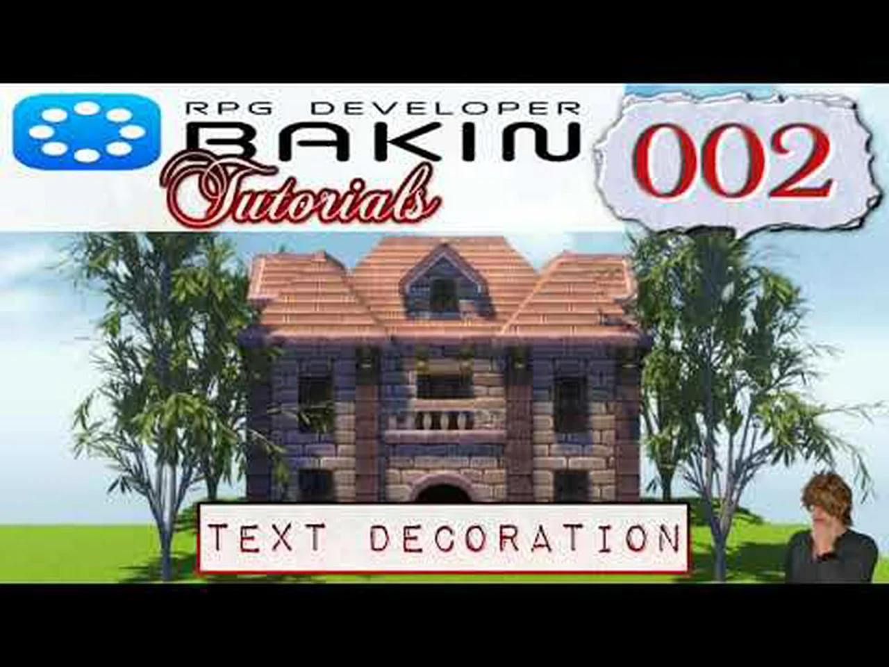 RPG Developer Bakin Tutorial #T002 - Text Decoration
