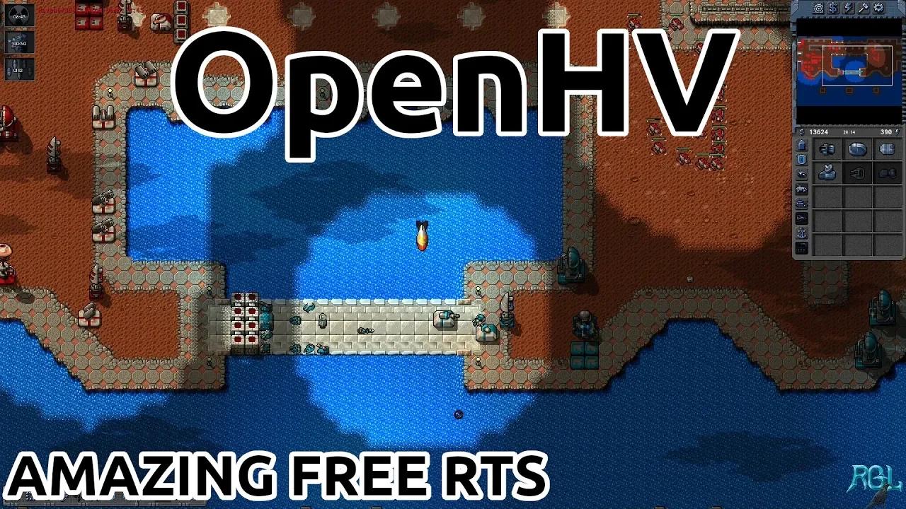 OpenHV 1v1 Rogue AI | Amazing Free RTS - Nuke and Giant Artillery ...
