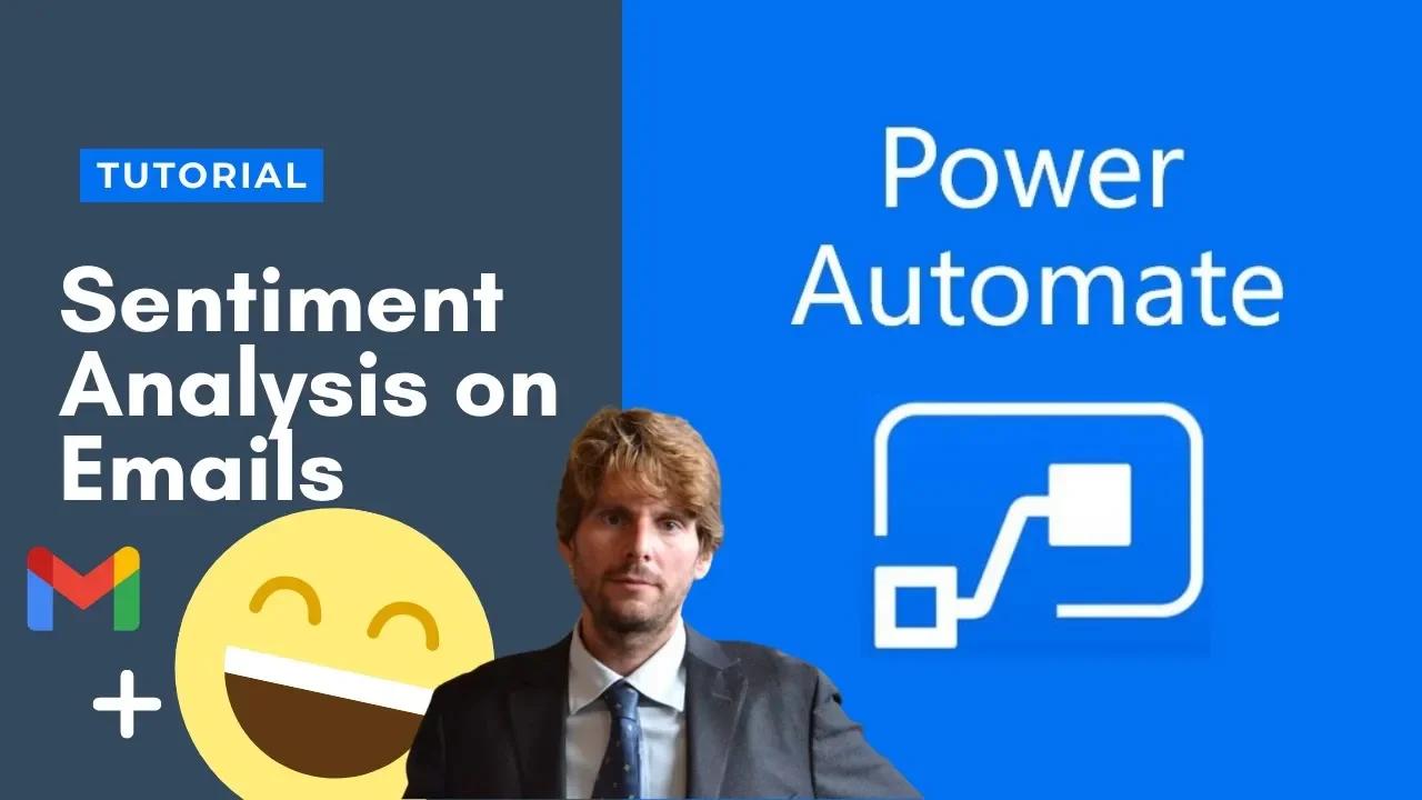 Microsoft Power Automate Tutorial - Sentiment Analysis on Email