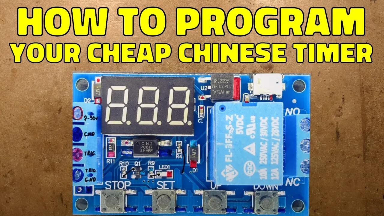 How to use these common Chinese timer modules