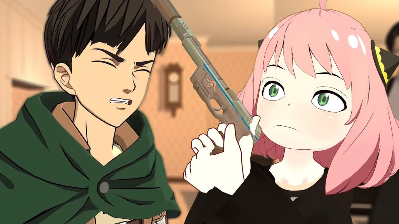 Anya Forger DANÇANDO e Eren Yeager ENGRAVIDOU? no Spy x Family e AOT Vr ...
