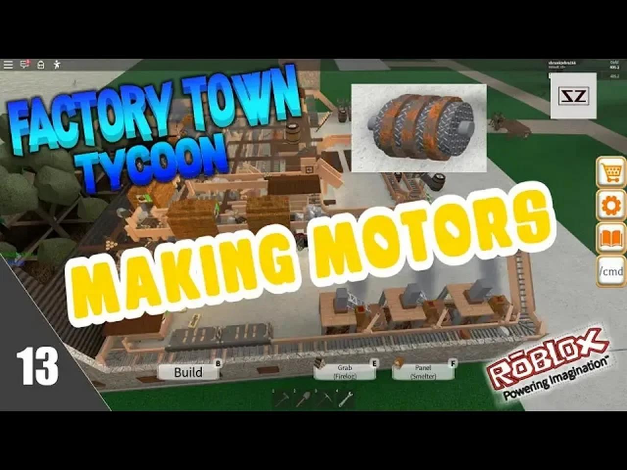 Factory Town Tycoon - Motor Production - 13 -Roblox