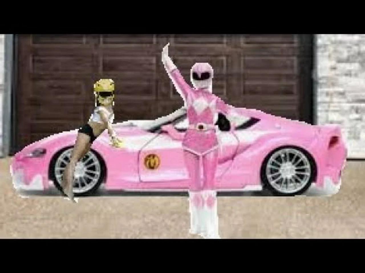 Power Rangers Carreras #2 Mario Kart con los power rangers