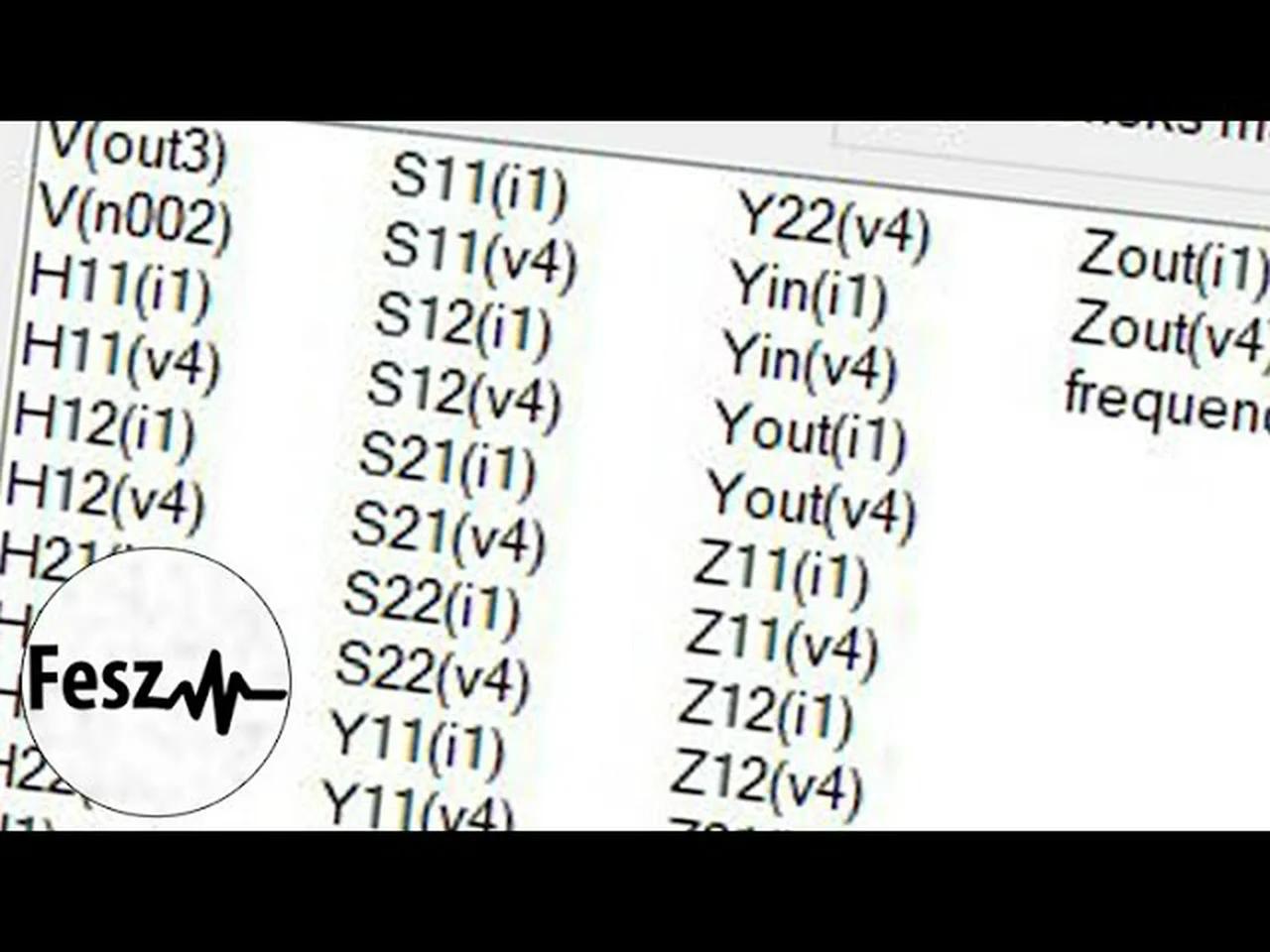 LTspice tutorial - network parameters and the .net statement (part 2/2)