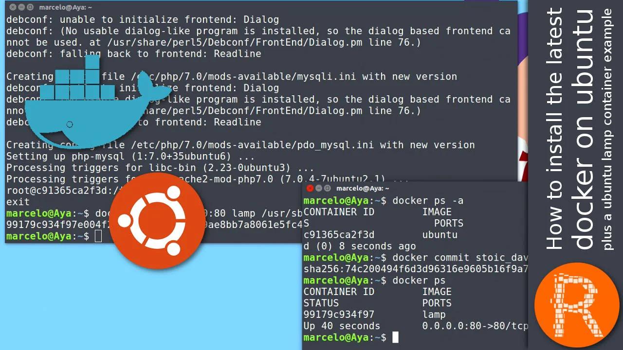 How to install the latest docker on ubuntu plus a ubuntu lamp container ...