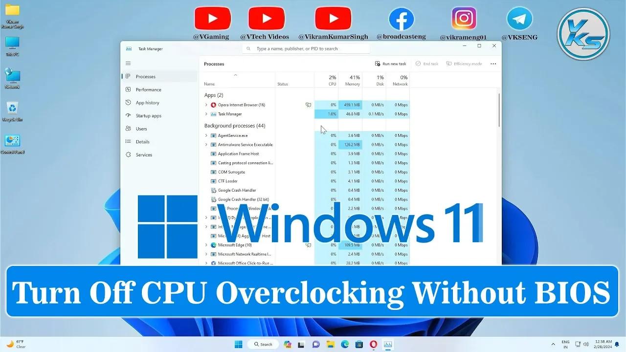 How To Turn Off CPU Overclocking in Windows 11 Under a Minute (Without ...