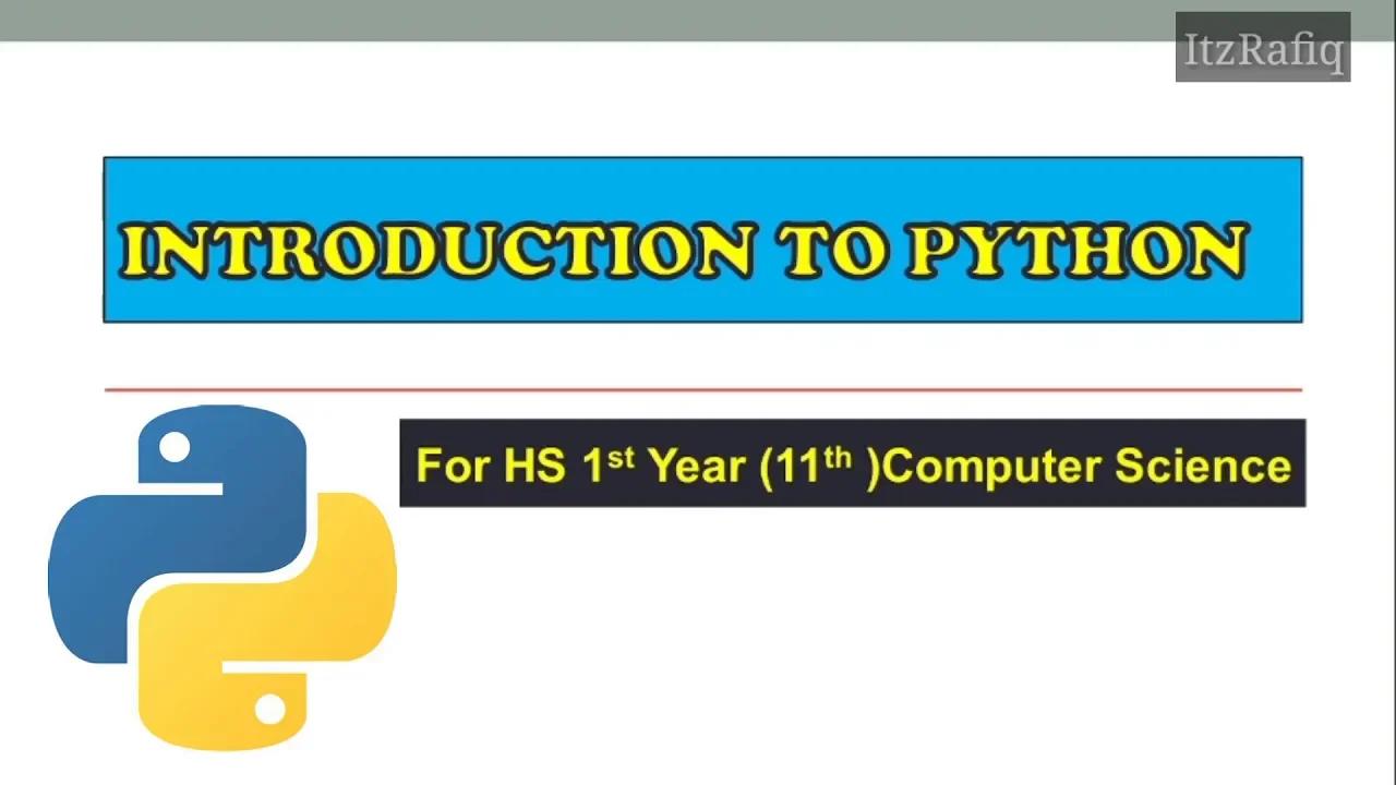 Getting Started With Python Class Xi Computer Science