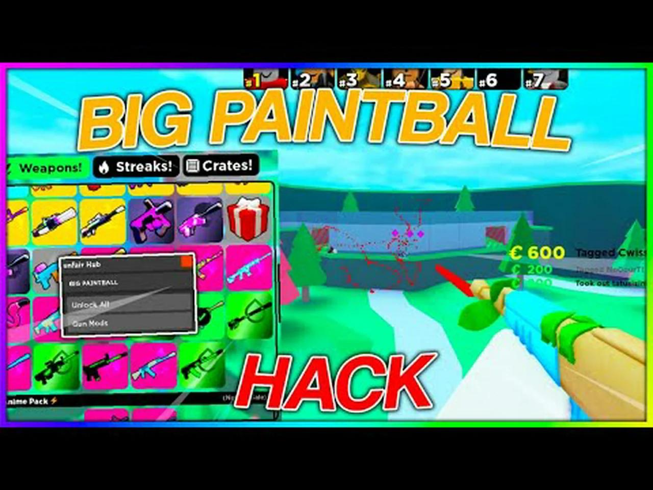 INSANE Roblox Big Paintball HACK / SCRIPT GUI : KILL ALL, UNLOCK ALL & MORE! | (*PASTEBIN, 2022*)