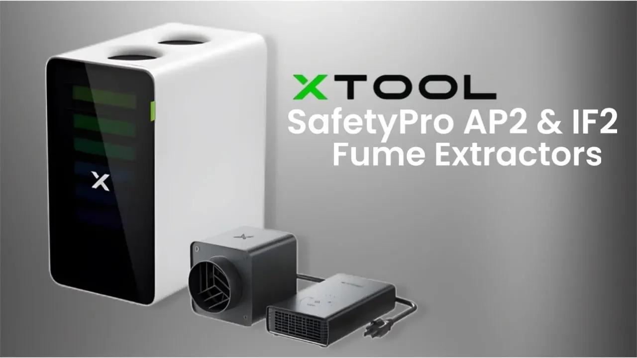 xTool SafetyPro AP2 and IF2 Fume Extractors - Remove Smoke, Dust, and Odor