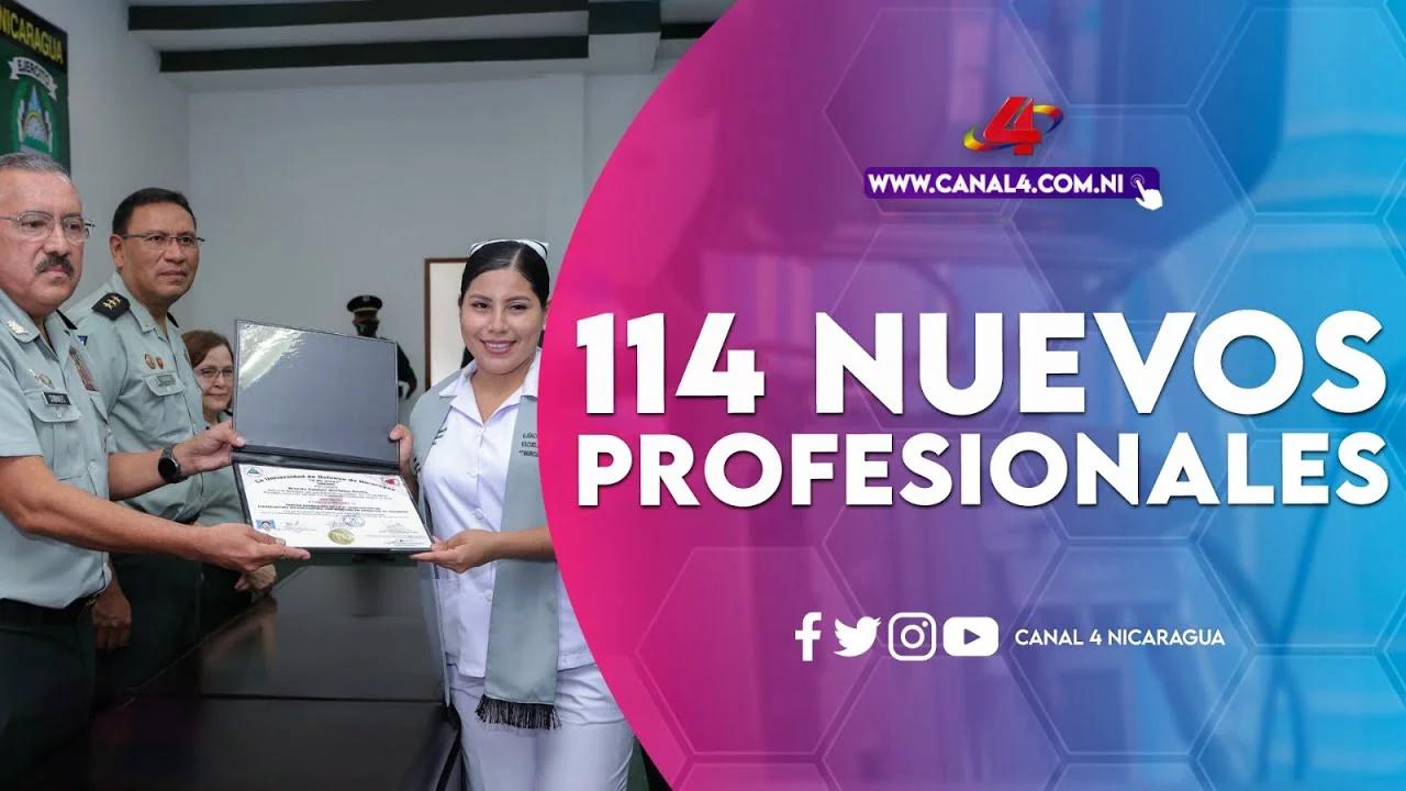 Ejército de Nicaragua gradúa a 114 enfermeros y enfermeras comprometidos con la patria
