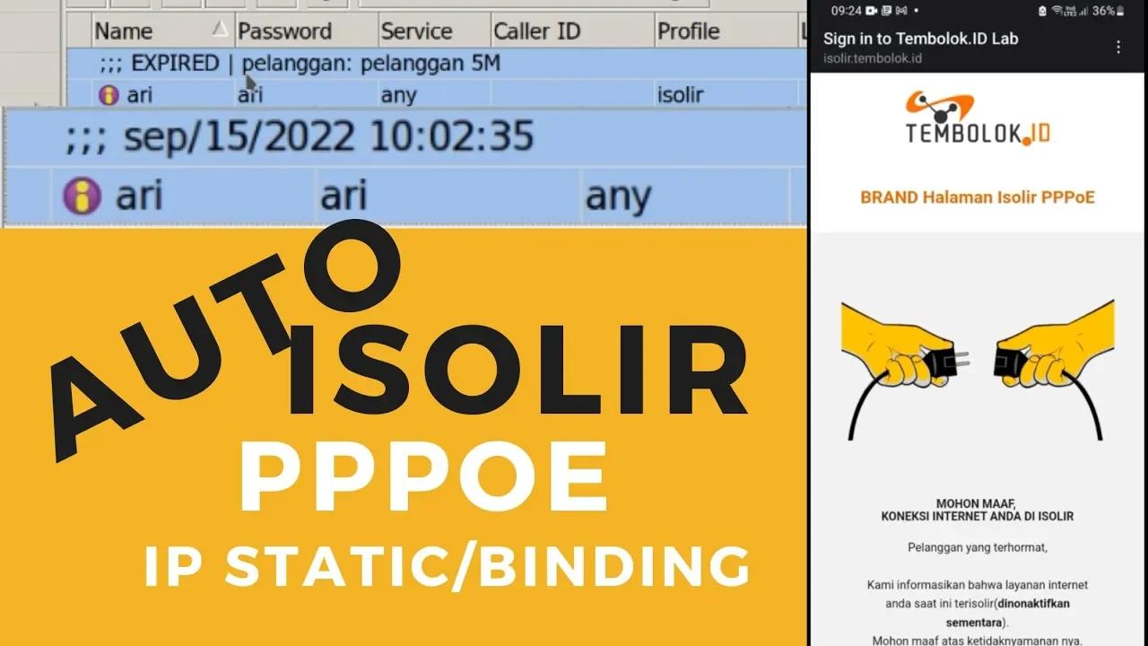 Panduan Penggunaan Auto Isolir PPPoE dan IP static Mikrotik