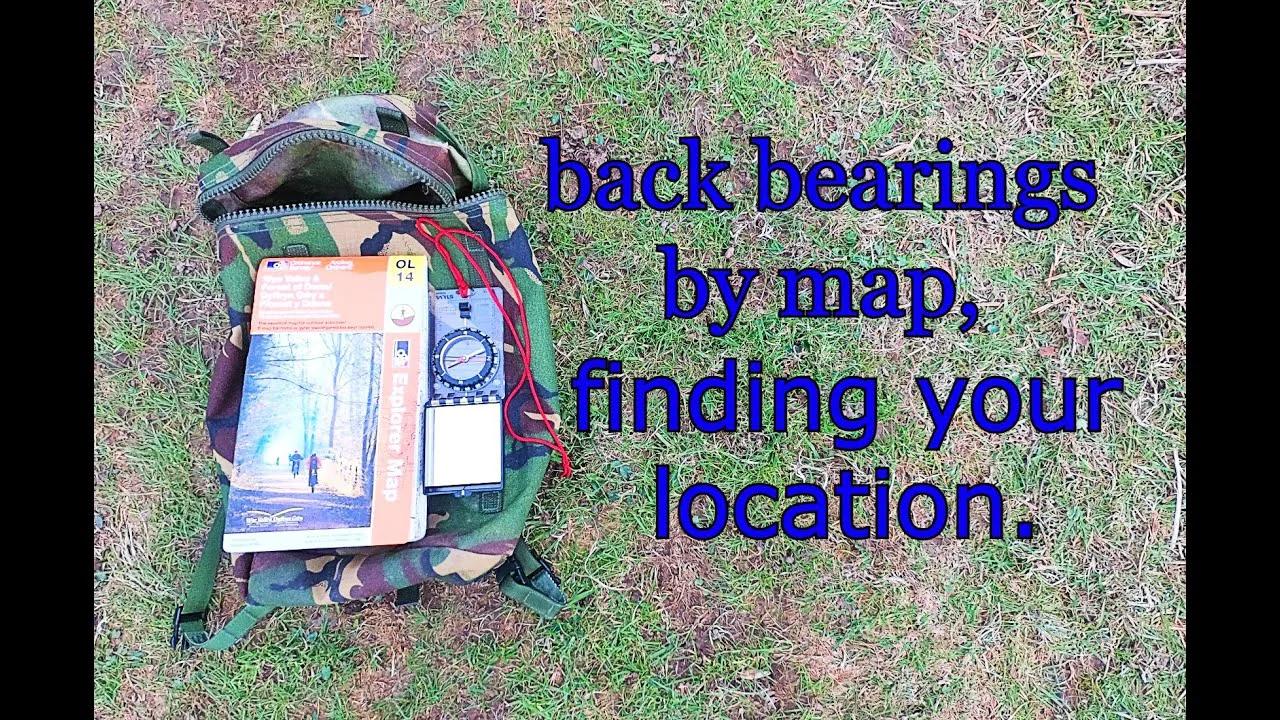 back bearings by map / finding your location