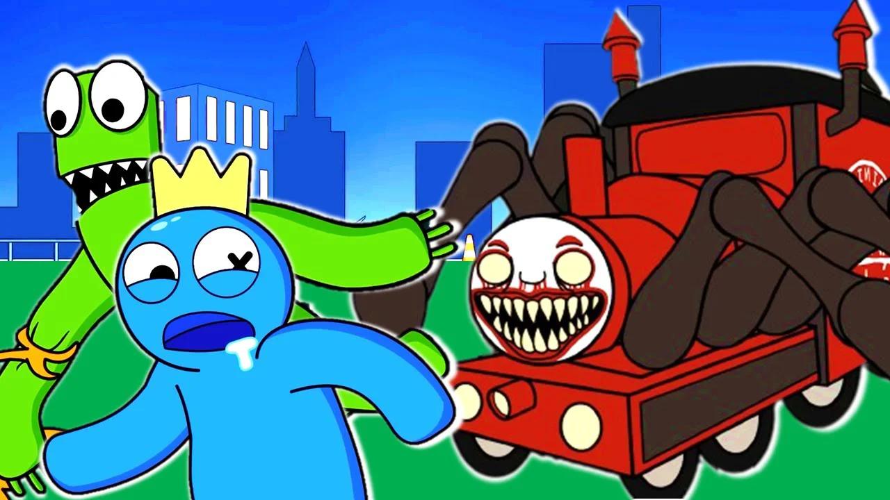 RAINBOW FRIENDS vs CHOO CHOO CHARLES! Cartoon Animation by GameToons