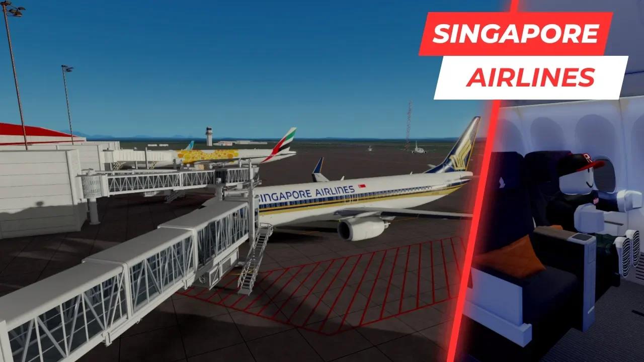 ROBLOX Airline Flight Review | Singapore Airlines | B737MAX8 | First Class