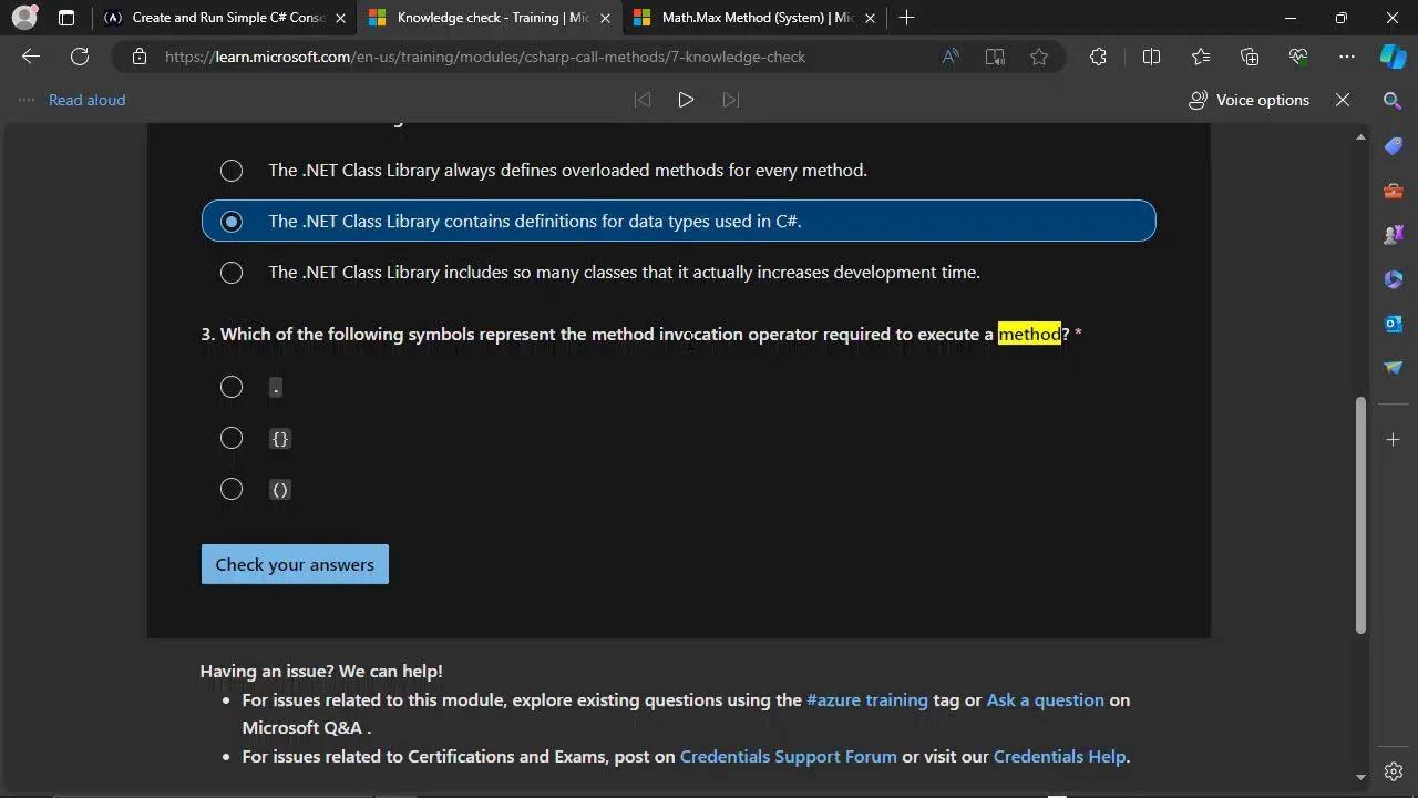 Part 3 Call Methods From The Net Class Library Using C