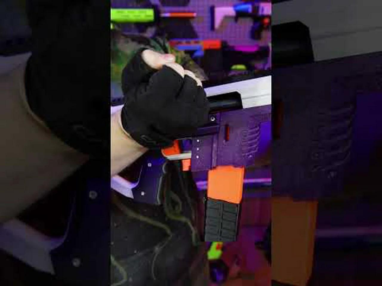 Nerf Sniper Shell Ejecting in SLOW MOTION #Shorts